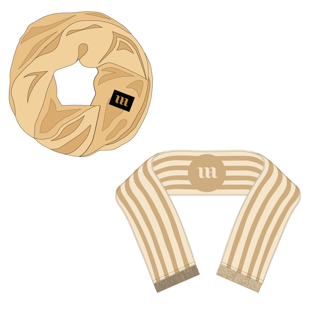 Scarves Bundle - Regular Scarf & Infinity Scarf - Mockup and Template ...