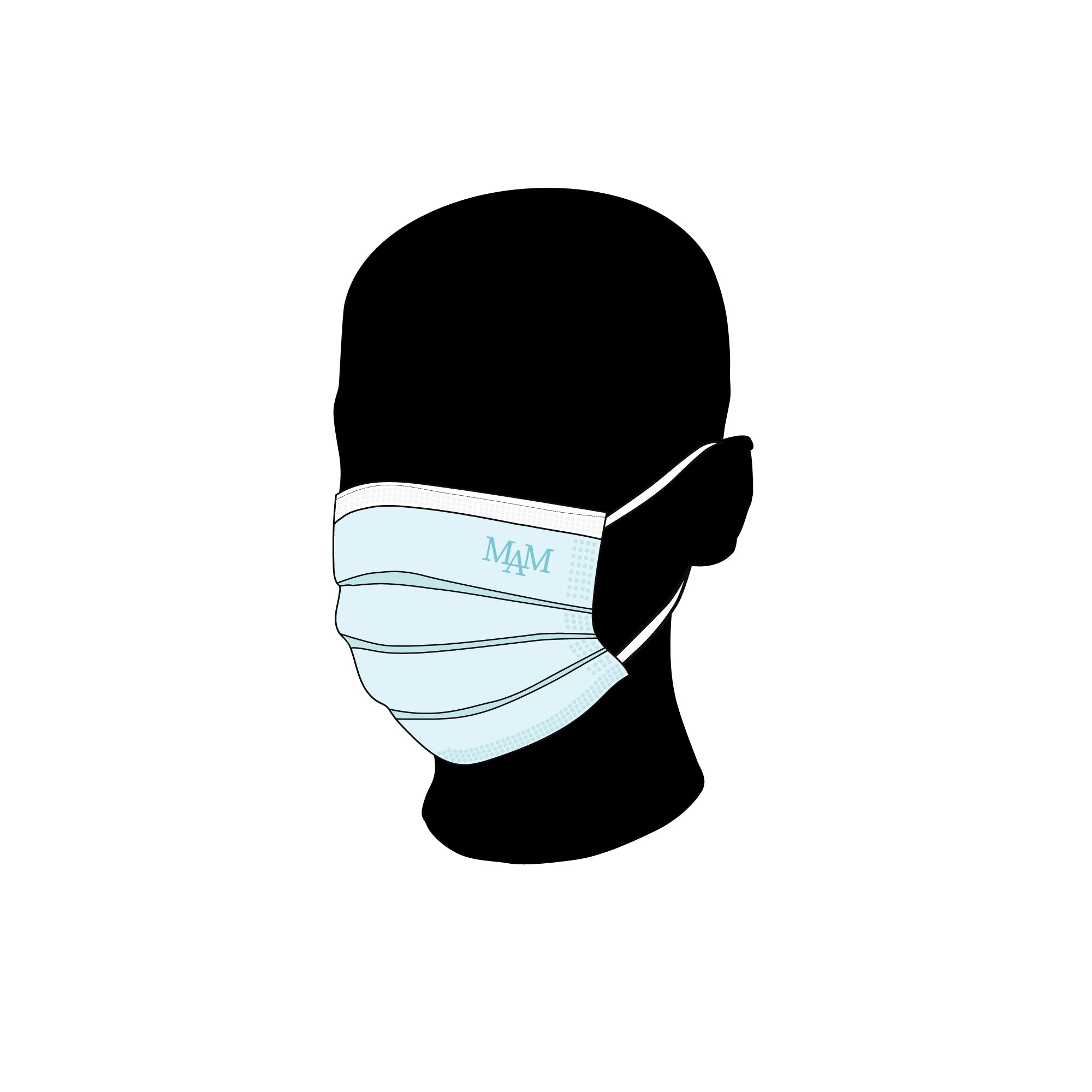Surgical Masks - Mockup and Template - 6 Angles, 1 Style, Layered, Det ...
